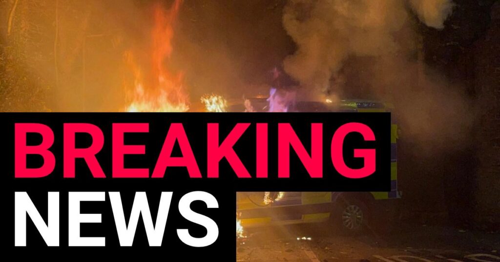 Protest Erupts in Dublin as Police Van Set Ablaze Amid Tensions ...