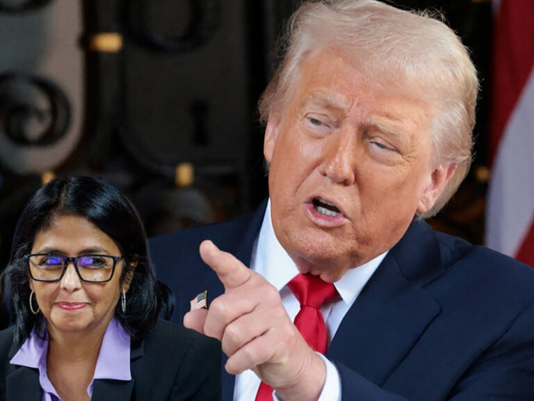Trump Issues Stark Warning to Venezuela's Delcy Rodríguez Ahead of ...